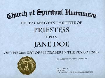 TCert – Spiritual Humanism